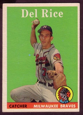 1958 TOPPS DEL RICE CARD NO:51 NEAR MINT CONDITION | eBay