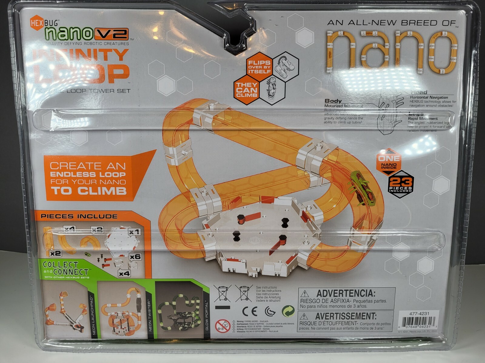 Toy HEXBUG Nano V2 Neon Infinity Loop for sale online | eBay