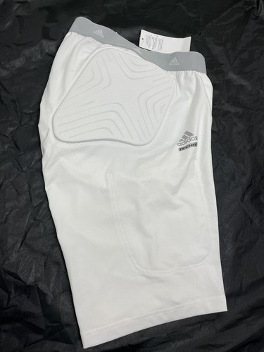 Adidas ClimaLite Techfit White Moved 3 Pad Compression Padded Shorts ...
