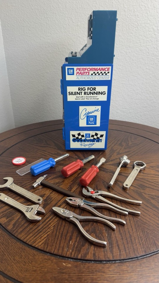 Vintage GM Goodwrench Tool Box Display with Tools – Racing Promo | eBay