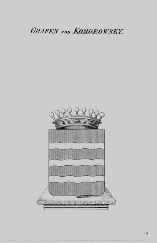 1820 - Komorowsky Wappen Adel coat of arms heraldry Heraldik crest ...