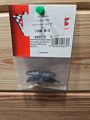 Heavy-Duty Transmission Output Yokes (2) w/ Set Screw Yoke Pins Traxxas ...