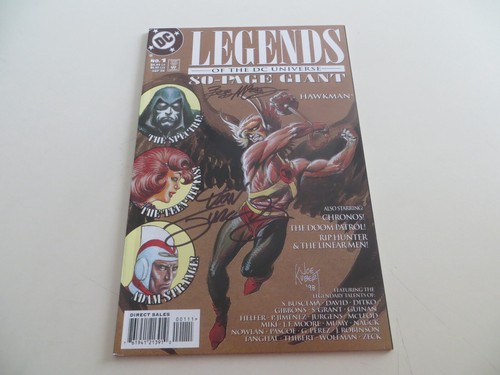 1998 LEGENDS OF THE DC UNIVERSE # 1 SIGNED 2X DAN JURGENS & BOB MCLEOD ...