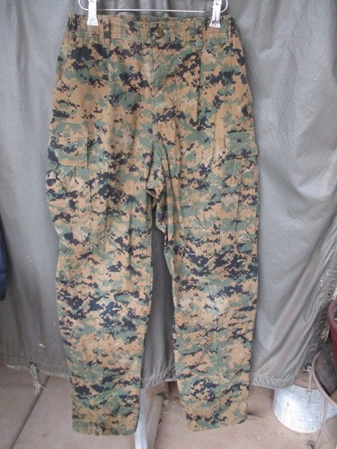 USMC Woodland Marpat Combat, Utility Pants, SMALL REGULAR, 31.5 waist | eBay