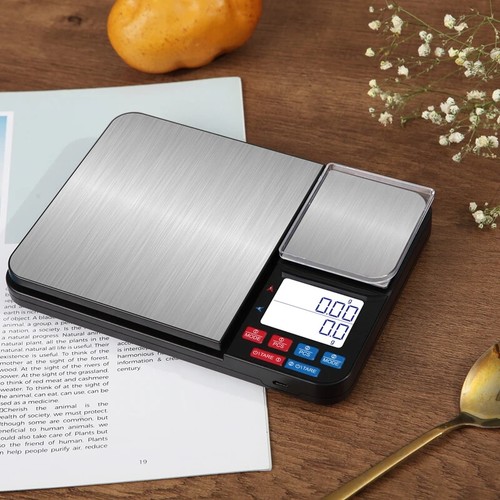 Double Scale Plate High Precision Home Kitchen Electronic Scale 0.01g ...