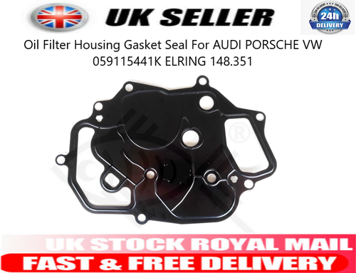 Oil Filter Housing Gasket Seal For AUDI PORSCHE VW 059115441K ELRING ...