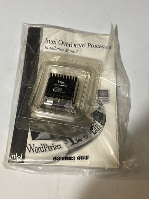 Brand New Old Stock Intel Overdrive 486 DX4-75 DX4ODP75 - Vintage CPU ...