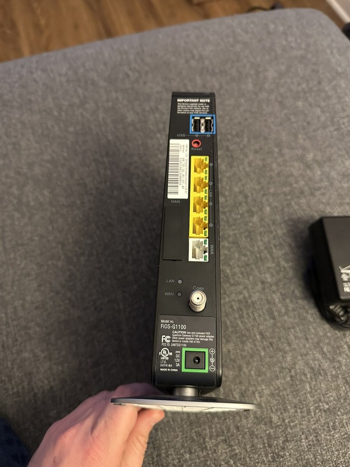 Verizon G1100 Router FiOS-G1100 Dual Band W/AC &Cat 5E With Stand(Fios ...