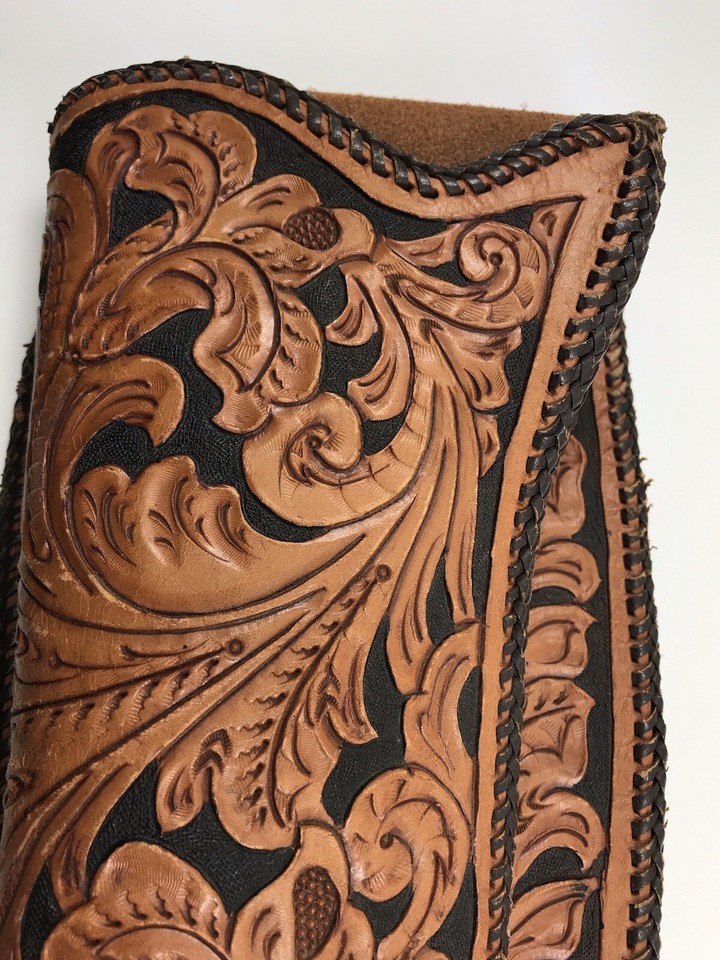 Jack Callis Floral Carved Leather Holster 5.5" Colt SAA Tooled LH 11192 ...