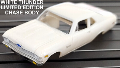 71 Chevy Nova SS WhitePearl JL ThunderJet SlotCar BODY for AURORA ...