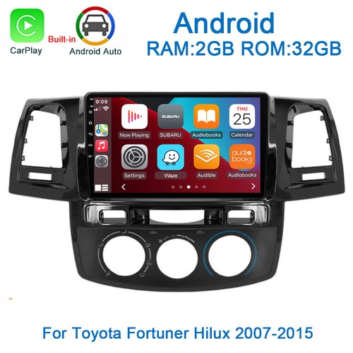Apple Carplay For 2007-15 Toyota Fortuner Hilux Android 13 Car Radio ...
