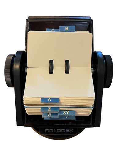 Vintage Rolodex Rotating Swivel 3 X 4 Index Card File Model Sw-24c for ...