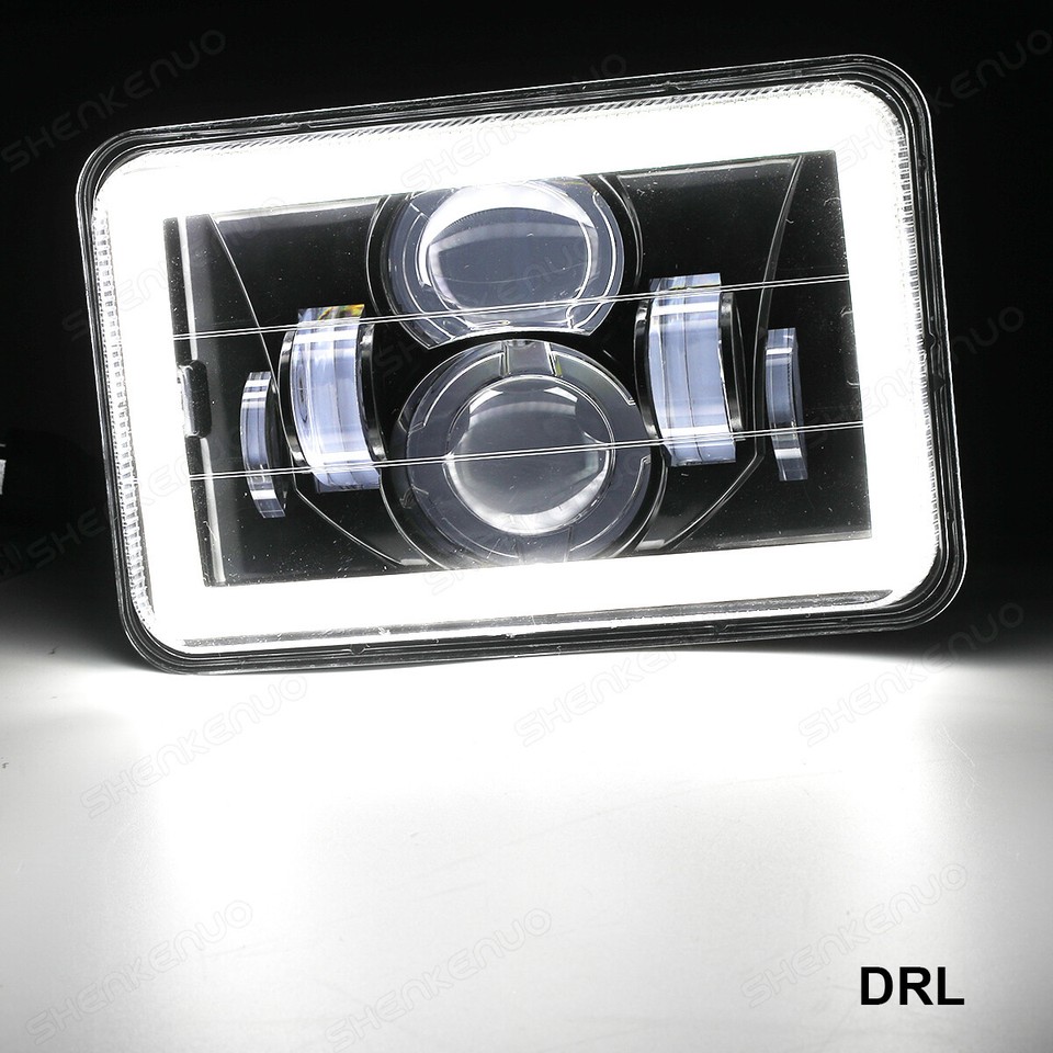 4pcs 4x6" LED Headlights For Pontiac Firebird Trans AM 1977 1978 1979 ...