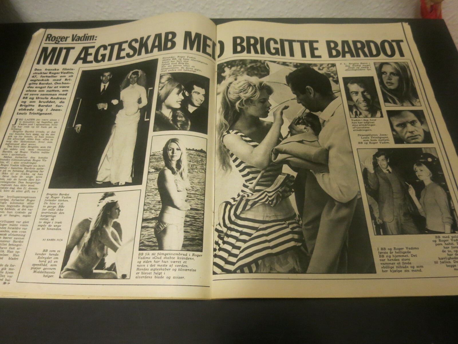Danish Magazine 1975 BRIGITTE BARDOT Helle Virkner BJORN BORG Bjørn N44 ...