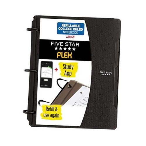 Flex Refillable Notebook + Study App, College Ruled Paper, 1 Inch TechLock | eBay