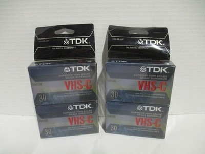 2X NEW SEALED TDK 2Pack Superior High Grade VHS-C30 Blank Tapes 30Min ...