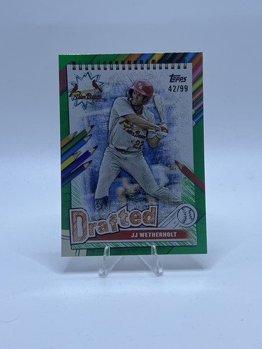 2025 Topps Pro Debut JJ Wetherholt Drafted DF-8 /99 Green Foil ...