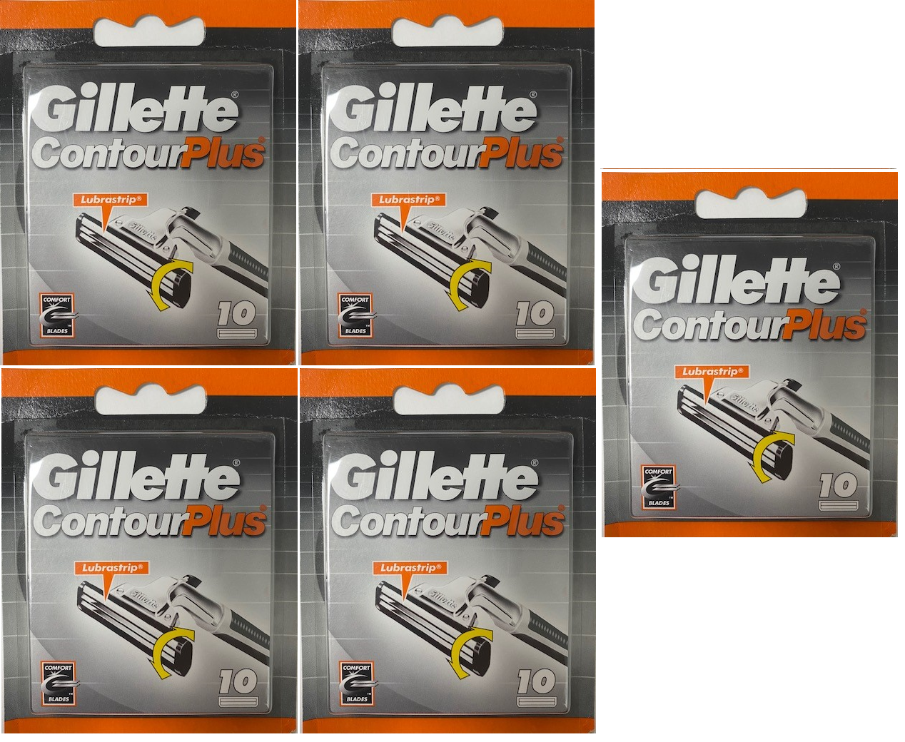 Gillette Contour Plus (Atra Plus) Refill Razor Blades - 50 Cartridges ...