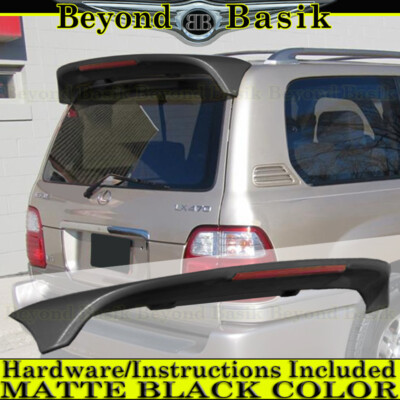 For 1998-2007 Lexus LX470 MATTE BLACK Factory Style Spoiler Roof Wing w ...