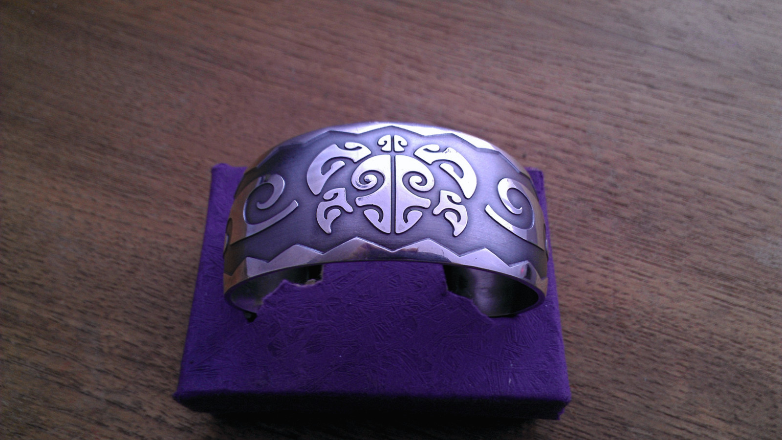 Sterling Silver Tribal Sea Turtle Cuff by Ocean Spiri… - Gem