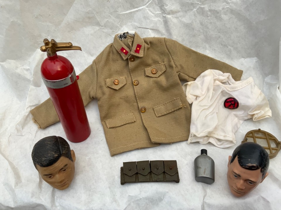 Vintage GI Joe Japanese jacket & Asian head -fire Extinguisher,atomic ...
