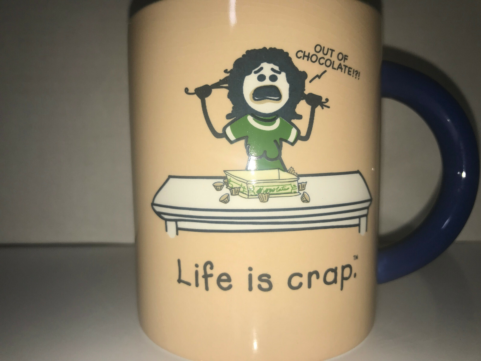 Ganz Life Is Crap Out of Chocolate Oversize Coffee Mug Perfect Cup | eBay