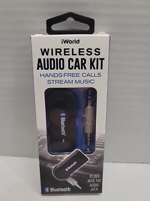 IWorld Bluetooth Wireless 3.5mm Receiver Audio Stereo Music Adapter Car ...