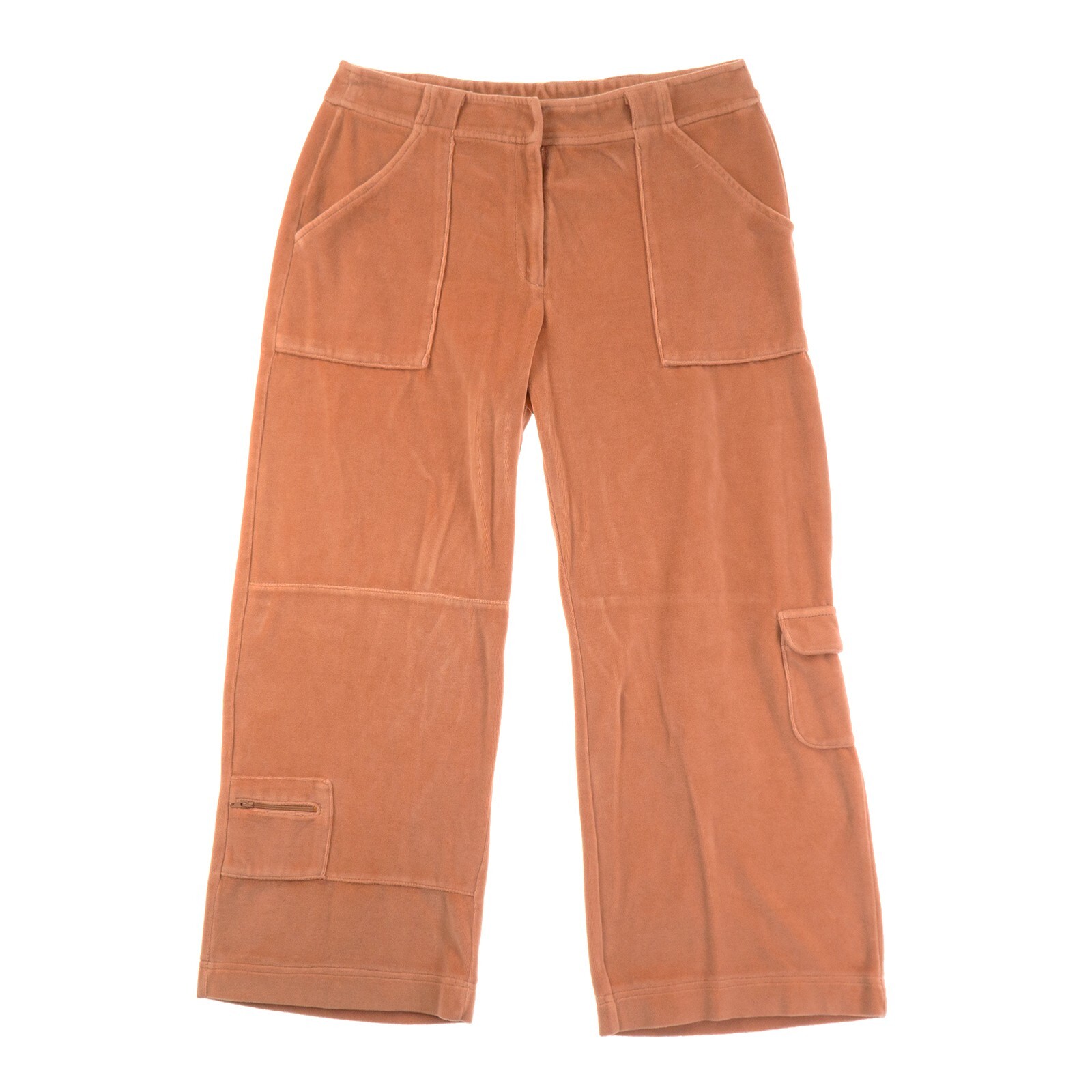 J Jill Peach Cropped Cargo Pants Womens Medium M - Gem