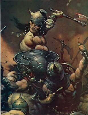 Frank Frazetta Art Print - THE DESTROYER 1 Peacock Press / Bantam Books ...