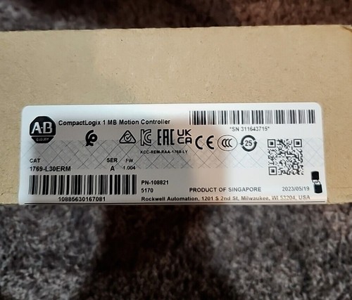 NEW Unopened 1769-L30ERM CompactLogix 1MB Motion Controller Free ...
