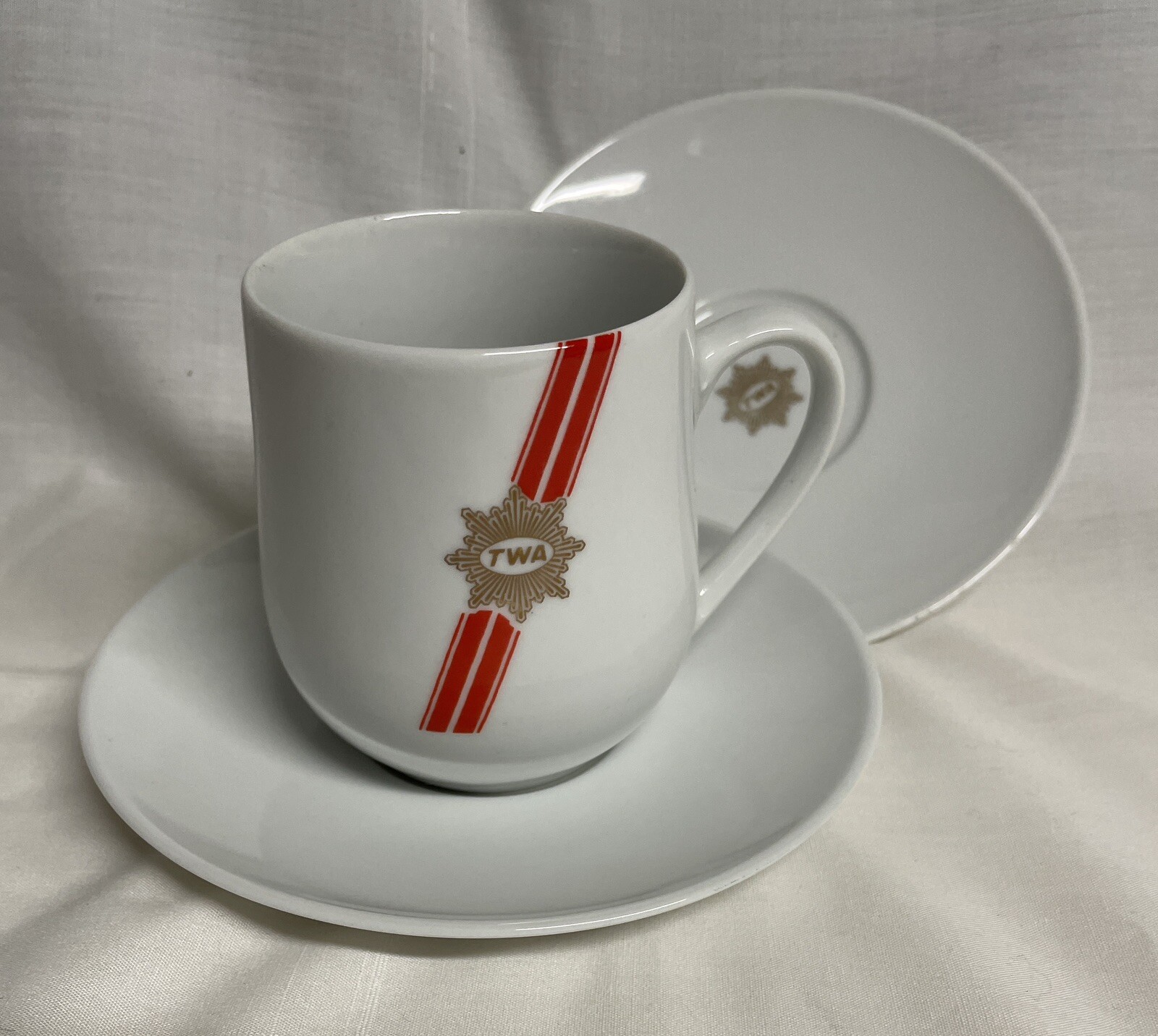 Vintage Collectable Ceramic TWA Rego Cup & 2 Saucers | eBay