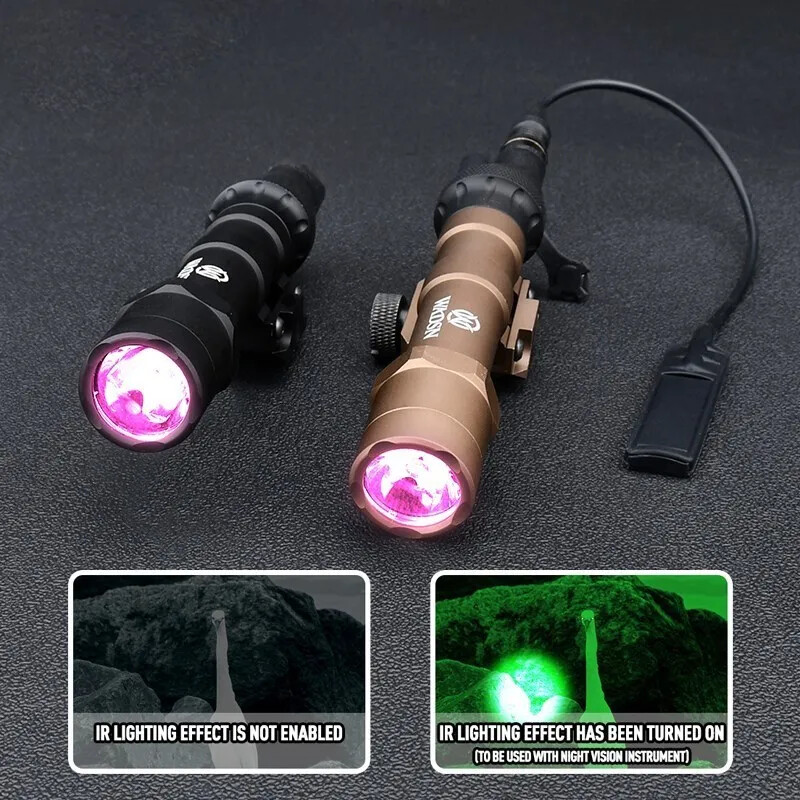Tactical Picatinny Hunting M600 M600B IR Led Infrared Flashlight ...