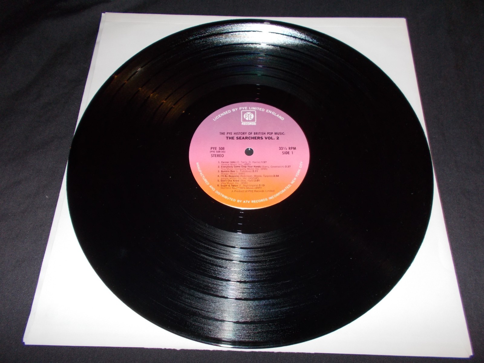 THE SEARCHERS Vol 2 LP (The Pye History Of British Pop Music) '76 PYE ...