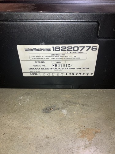 C5 Corvette Pioneer 12 Disc CD Changer and Cartridge for sale online | eBay