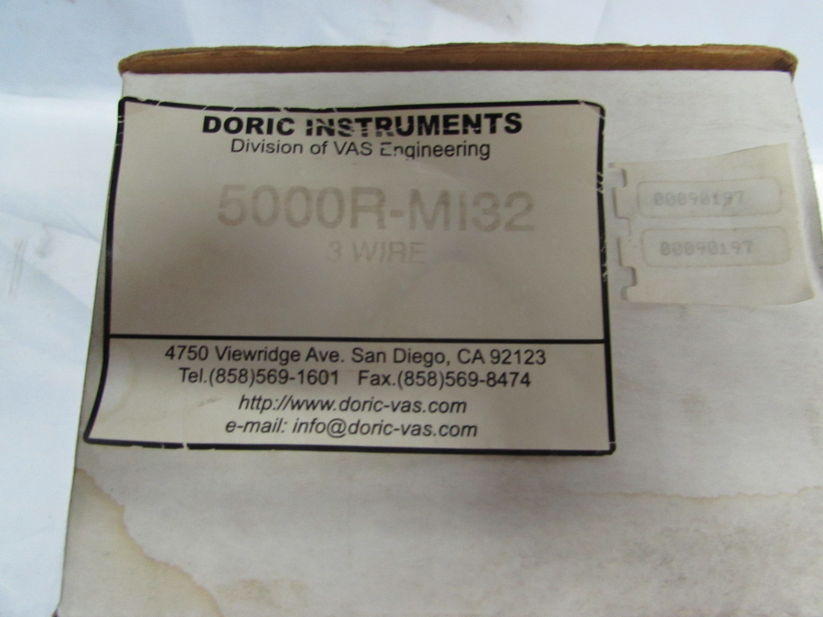 VAS ENGINEERING DORIC VS5006/5000R-MI32 SERIES 5000 3 CH RTD SCANNER ...