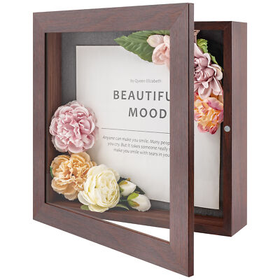 Shadow Box Frame Front Opening 2 inch Depth Memory Display Box 8x8 8x10 ...