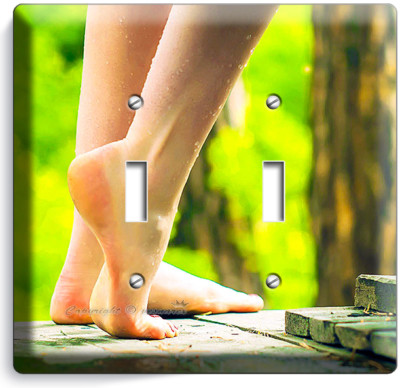 BARE FEET SOLES SEXY LEGS LIGHT SWITCH 2 GANG PLATE BATHROOM ROOM HOME ...