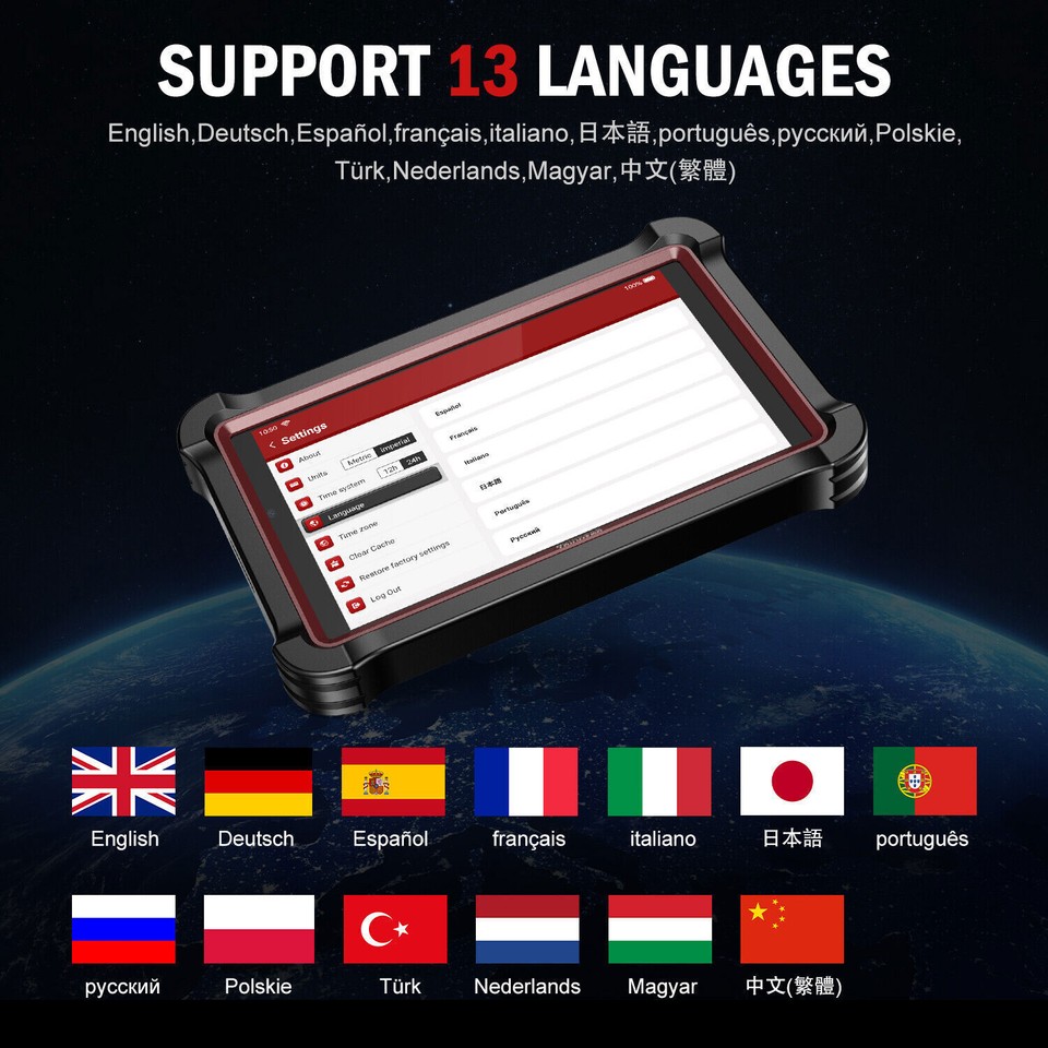 Thinktool Pad8 Bi-Directional OBD2 Diagnostic Scan Tool Key Program ECU ...