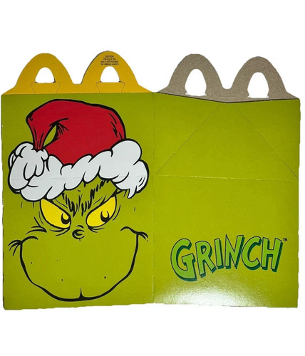 The Grinch EMPTY Happy Meal Box McDonalds Canada | eBay