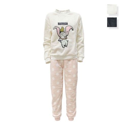 Disney women's long winter pyjamas DUMBO sweat fleece pants 5932 | eBay
