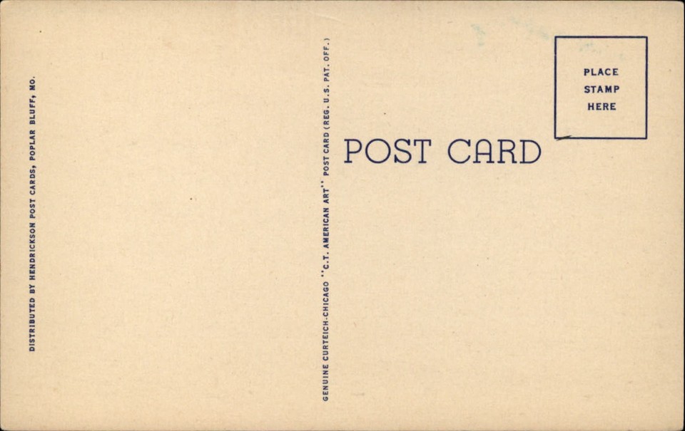 Butler County Court House Poplar Bluff Missouri ~ 1930s vintage linen ...