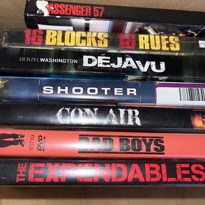 Action Thriller DVD Movie Night Collection Lot of 7 Disc | eBay