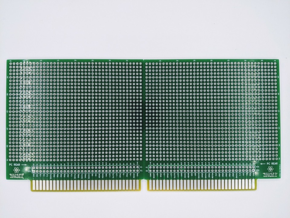 IBM PC XT 8-bit ISA Bus Prototyping Card PCB board FR4 Double sided ...