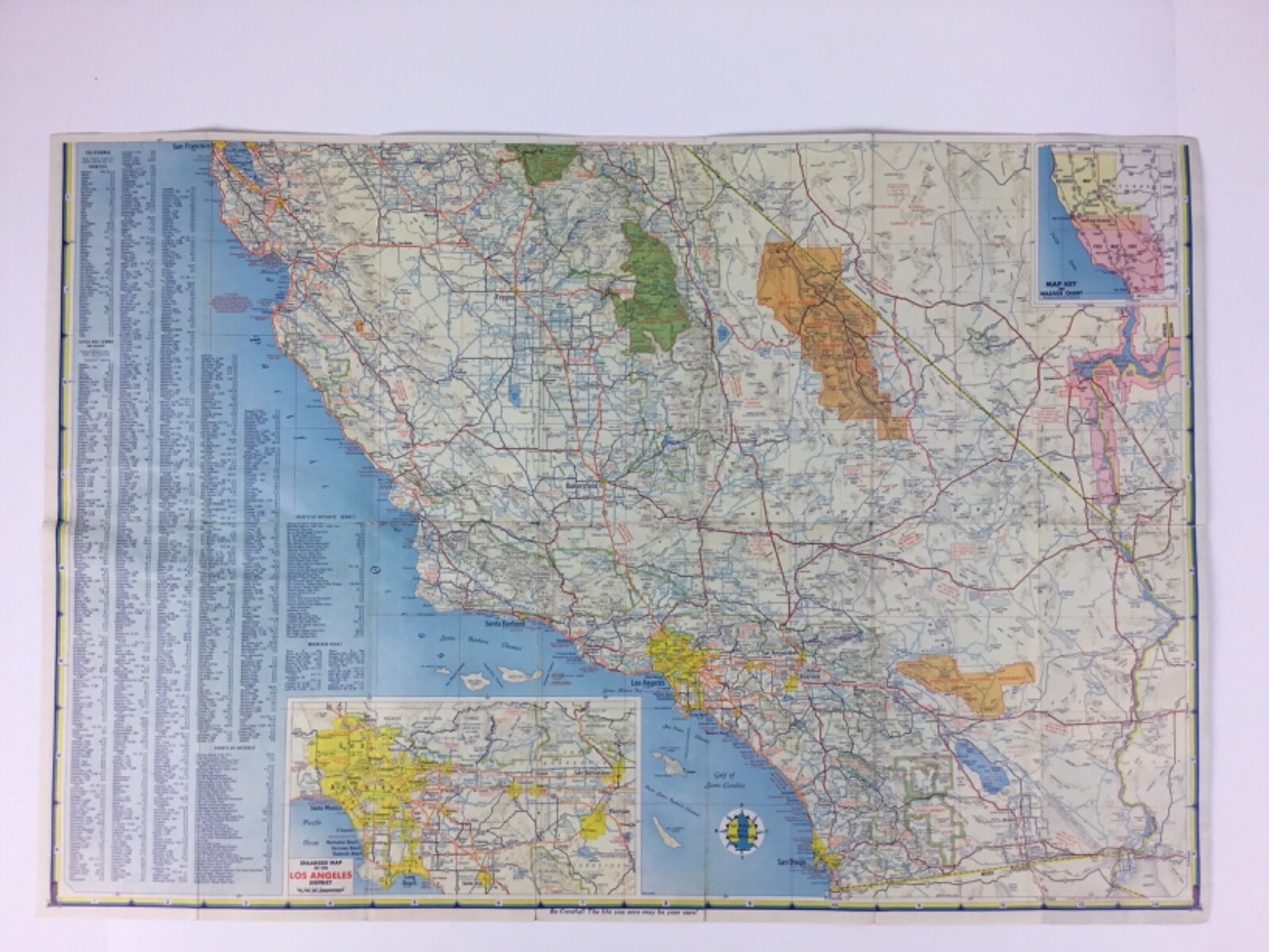 Vintage 1957 Richfield California Travel Guide, Road Map | eBay
