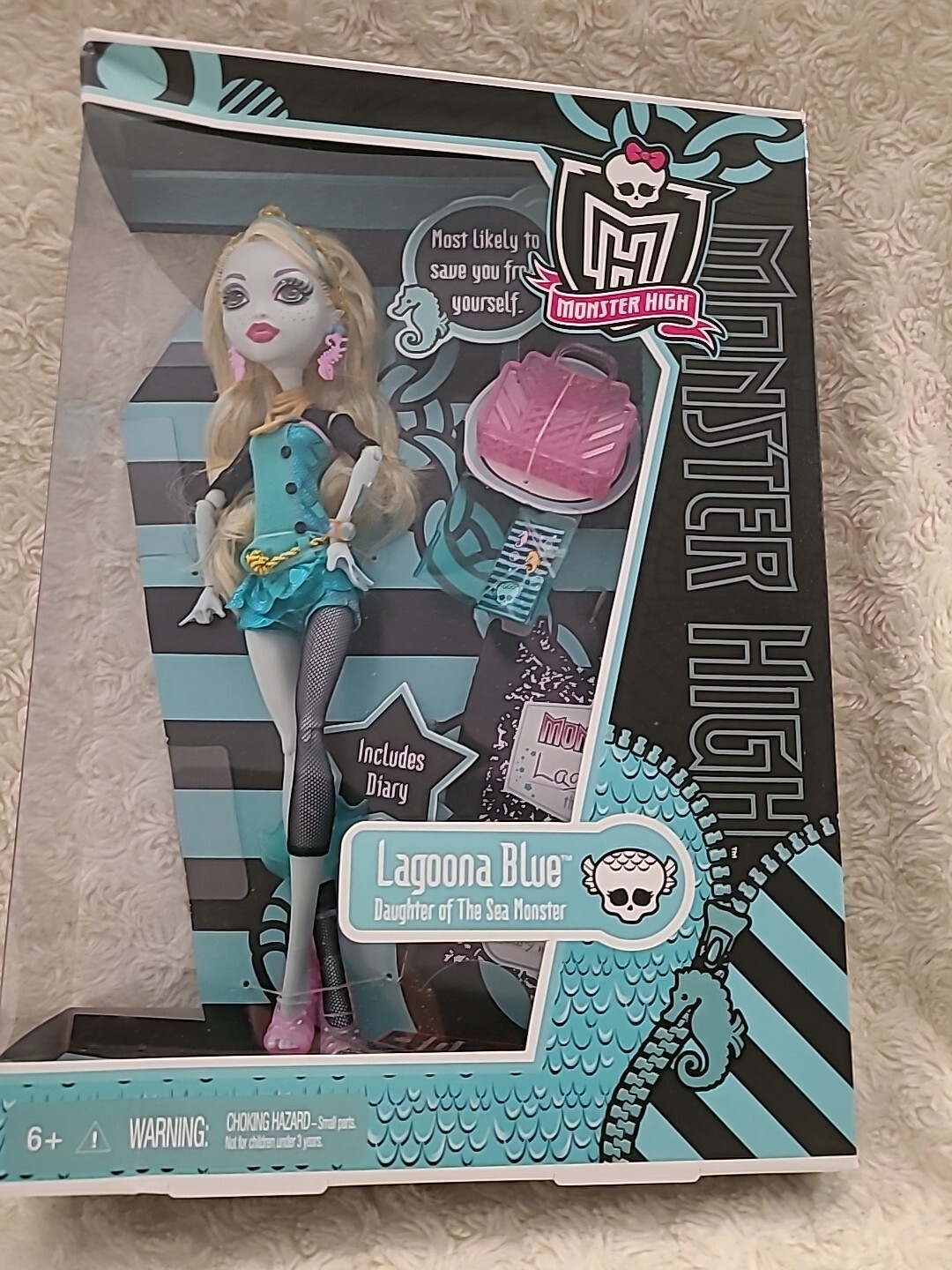 Mattel W2822 2012 Monster High Wave 2 Lagoona Blue Doll Daughter of The ...