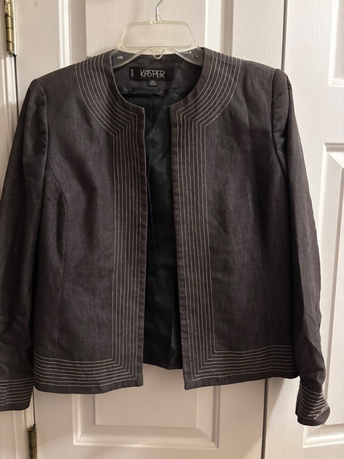 Beautiful Brown Kasper Lightweight Jacket w3/4 Sleeve… - Gem