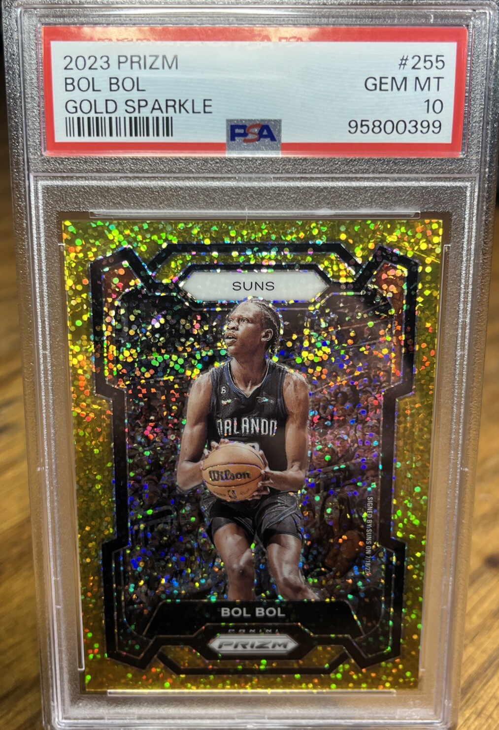 2023-24 Prizm Basketball Bol Bol Gold Sparkle Prizm 10/24 #255 PSA 10 ...