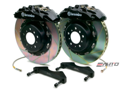 BREMBO Front GT Brake 8Pot Caliper Black 380x34 Slot Rotor Benz X164 ...