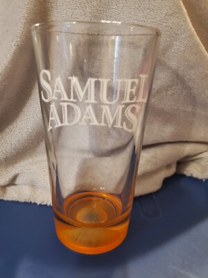 Samuel Adams 16 oz Pint Beer Glass - Orange Basketball Etching | eBay