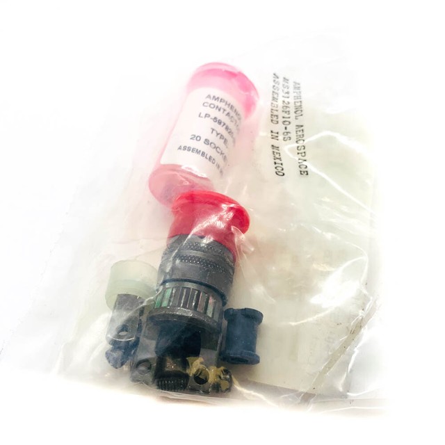 Amphenol Ms3126f10-6s Circular Mil Spec Connector 10-6 6 Position 600v ...